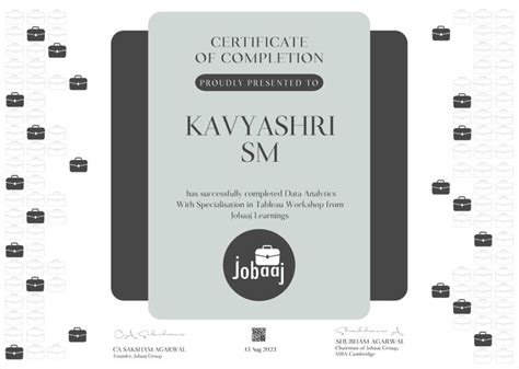 Kavya Manjunath On Linkedin Dataanalytics Tableau Jobaaj