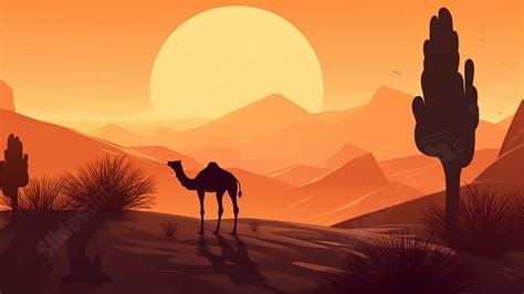 Flora And Fauna Desert Powerpoint Background For Free Download Slidesdocs