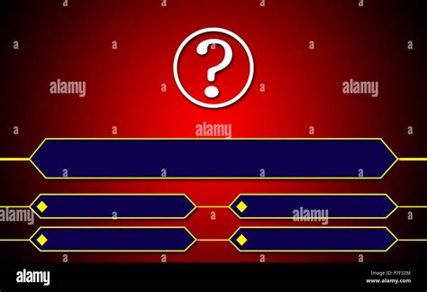 Design For Question And Answer Options Stock Photo Alamy