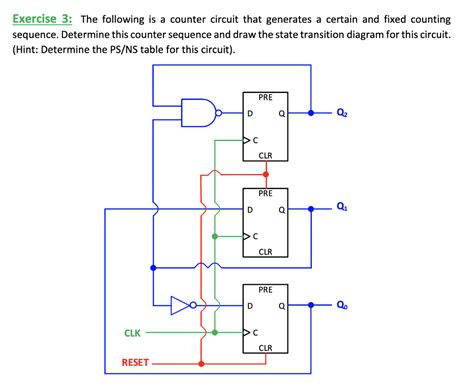 Solved Exercise 3 The Following Is A Counter Circuit That Chegg Com