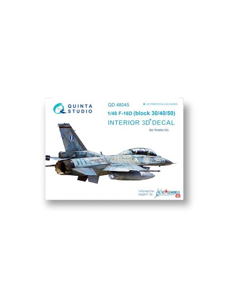 1 48 F 16d Block 30 40 50 Kinetic Scale Modeling Decals