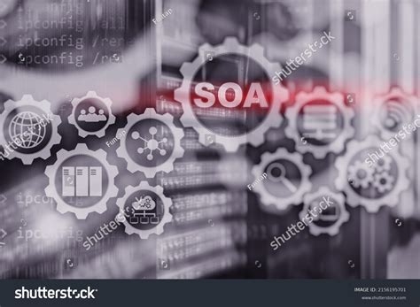 Soa Business Model Information Technology Concept Stock Illustration