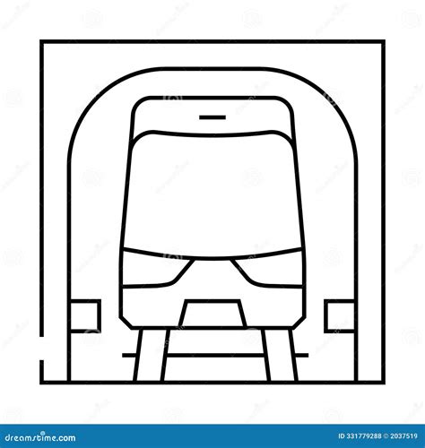 Underground Metro Transport Line Icon Vector Illustration Stock Illustration Illustration Of