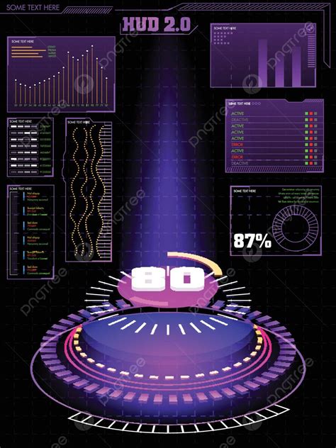 Hud Ui For Business App Digital Information Data Vector Digital