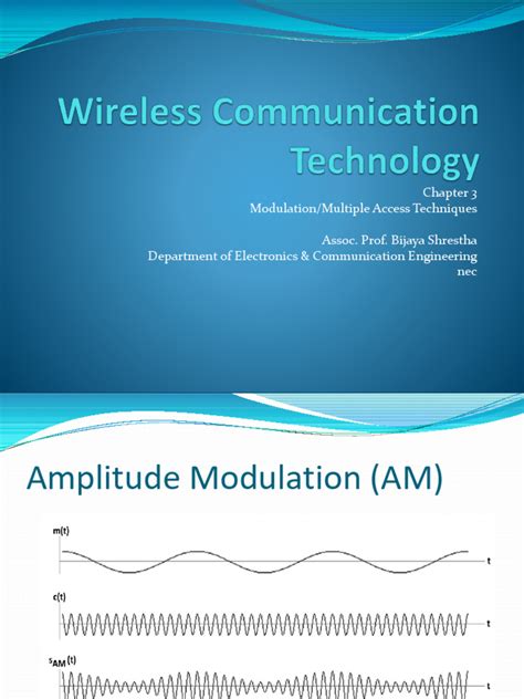 Chapter 3 Modulation Multiple Access Techniques New Pdf Modulation