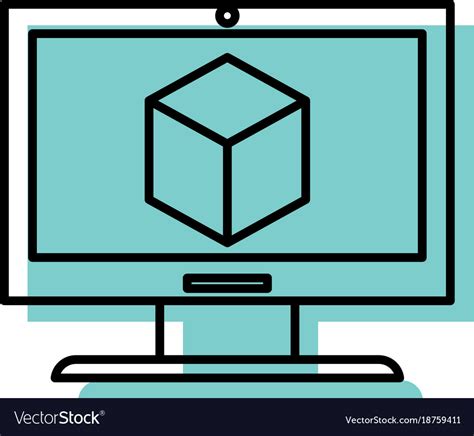 Isolated Computer Design Royalty Free Vector Image