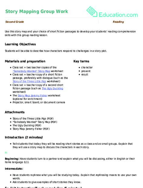 Basic Second Grade Story Maps