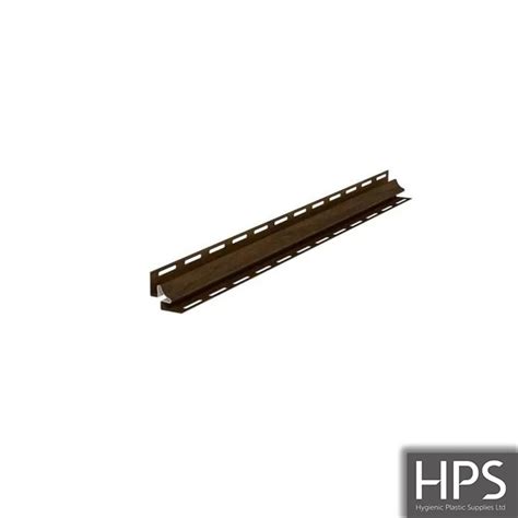 Fronto Walnut Inside Corner 3050mm Hygienic Plastic Supplies