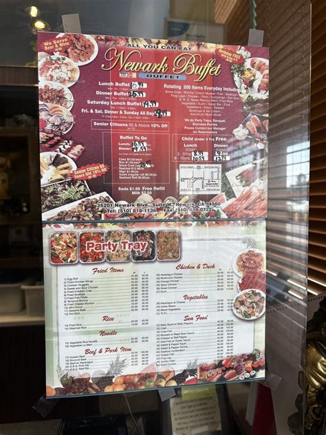 Newark Buffet Menu Fresh Seafood Sushi And Fried Delights