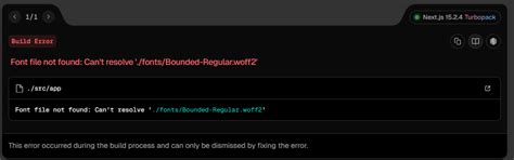 Reactjs Error When Connecting Local Fonts Nextjs Stack Overflow