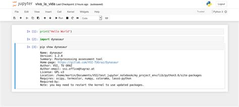 Jupyter Notebook Setup Viva Workshop