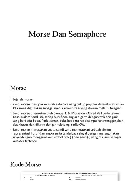 morse dan semaphore pdf