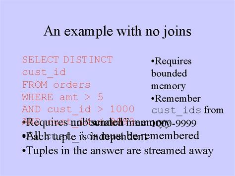 characterizing memory requirements for queries over continuous data