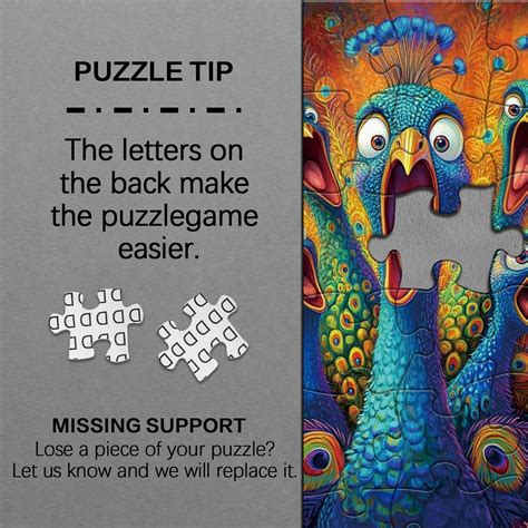 Peacock Scream Jigsaw Puzzle 1000 Pieces Fun Puzzle