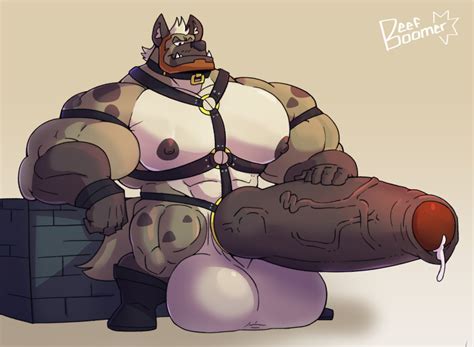 Rule 34 Anthro Balls Bara Beefburner Big Balls Big Penis Boner Collar
