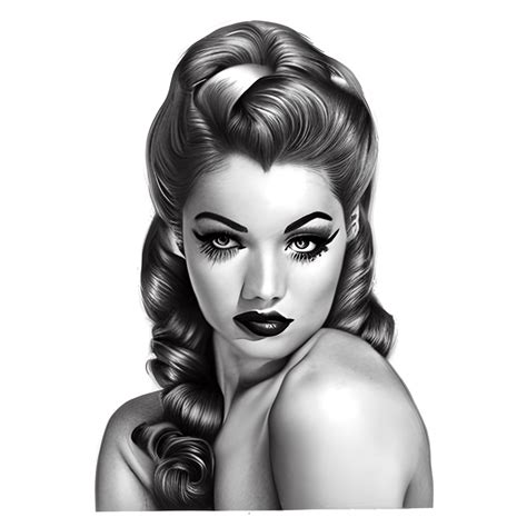 Pin Up Art Graphic · Creative Fabrica