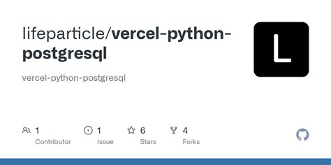 Github Lifeparticlevercel Python Postgresql Vercel Python Postgresql