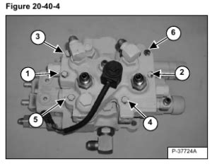 BobCat S70 HYDRAULIC CONTROL VALVE BICS Valve Removal And Installation