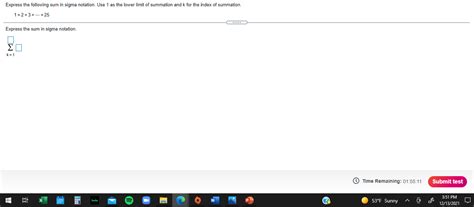 Solved Express The Following Sum In Sigma Notation Use As Chegg