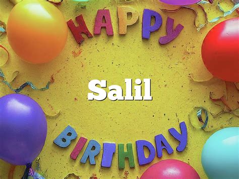 Happy Birthday Salil Wishesquotesmessagescake Images