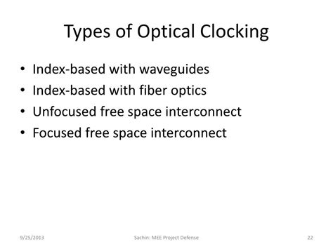 Ppt Clock Distribution Techniques Optical And Rf Networks Survey Powerpoint Presentation Id