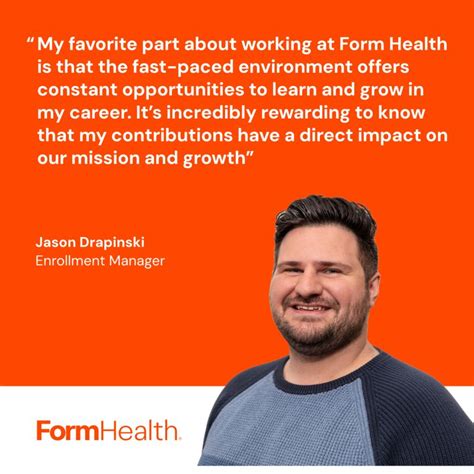 My Favorite Part About Working At Form Health Is The Fast Paced Environment That Offers