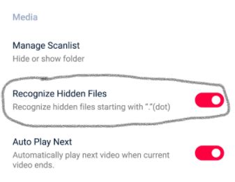 Mediastore How Show Hidden Folder Starting With A Dot Having A Video