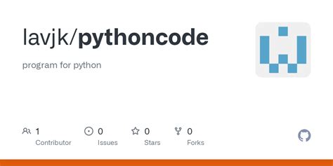 Github Lavjkpythoncode Program For Python