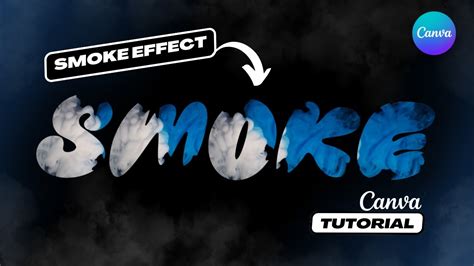 CANVA HACK How To Create This EASY Text Effect Smoke Effect YouTube