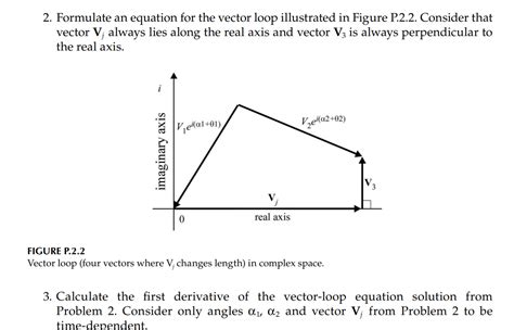 Solved Formulate An Equation For The Vector Loop Chegg
