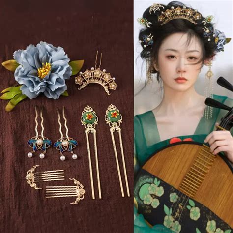 Retro Chinese Hair Clip Hair Comb Set Hairpins Hanfu Accessories