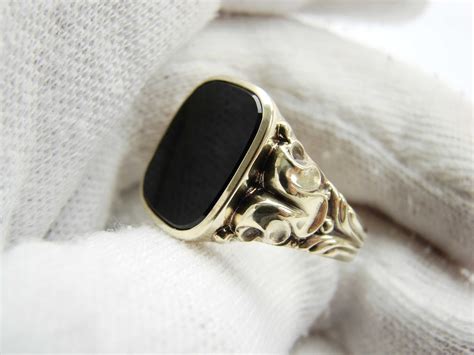 Inel Aur 14k Ghiul Aur Diplomat Barbatesc Cu Onix Natural Unicat Targu Mures • Olx Ro