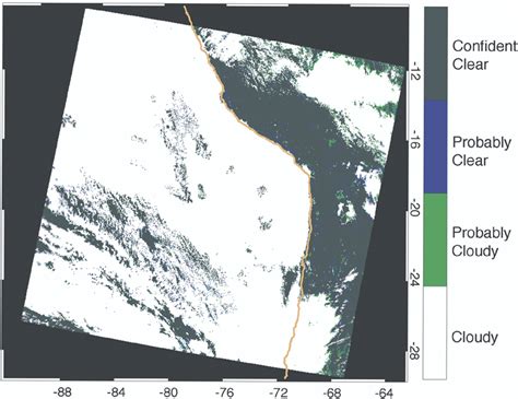 The Overall Assessment From The Modis Cloud Mask For The Image Of Fig