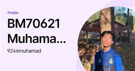 Bm70621 Muhamad Fikri Bin Nordin 9246muhamad Profile Padlet