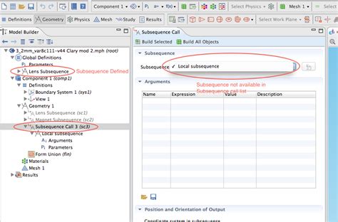 Global Subsequence Not Available In Subsequence List