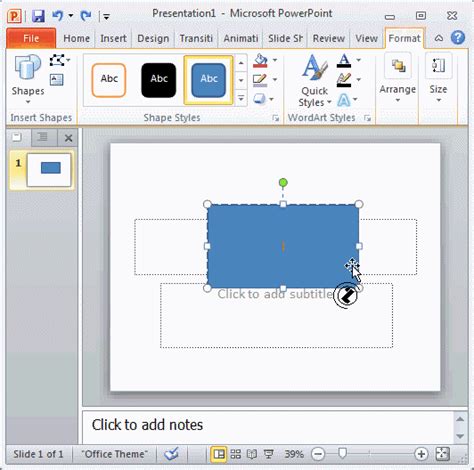 Powerpoint Shape Outline Shape