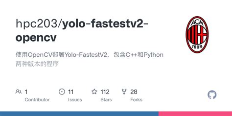 Issues Hpc203 Yolo Fastestv2 Opencv GitHub