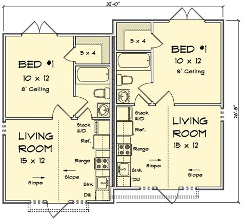 Understanding Duplex House Plans One Story House Plans