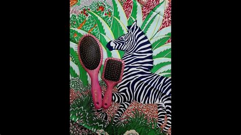 휴대용 헤어브러쉬 머리빗 18k도금 두피온도 감소 Youtube