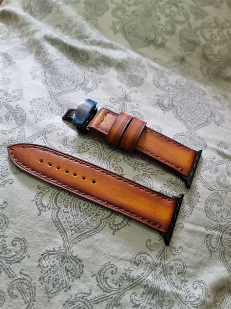 Leather Apple Watch Strap Indianleathercraft