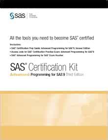 Amazon Com SAS Certification Kit Advanced Programming For SAS Third Edition
