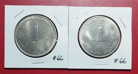 2pcs Duit Peringatan 1 Ringgit Kwsp Rm1 Epf 66 Hobbies And Toys Collectibles And Memorabilia