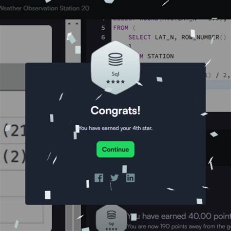 Sneha Karwande On Linkedin Sql Hackerrank Professionalgrowth
