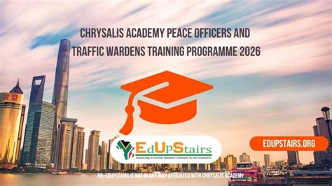 Chrysalis Academy Peace Officers And Traffic Wardens Training Programme