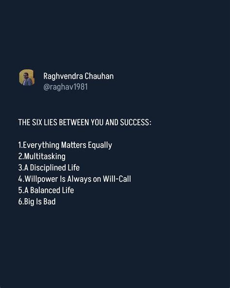 The Six Lies Between You And Success From The Book One Thing By Garry