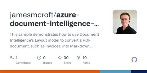 Github Jamesmcroftazure Document Intelligence Markdown To Openai Data Extraction Sample This