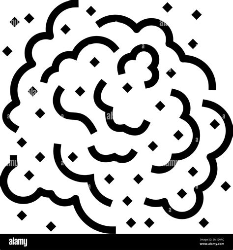 Dust Particle Line Icon Vector Illustration Stock Vector Image And Art