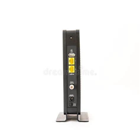 Wireless Router Cable Modem Isolated On White Stock Image Image Of Business Connection