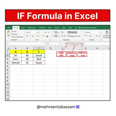 Mehreen Tabassam On Linkedin Exceltips Excelformula Logicfunctions Dataanalysis Microsoftexcel