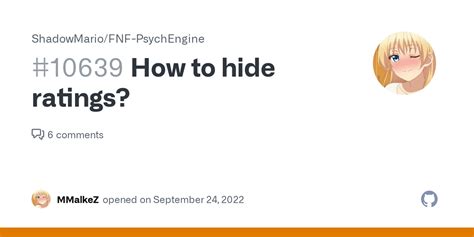 How To Hide Ratings · Issue 10639 · Shadowmariofnf Psychengine · Github